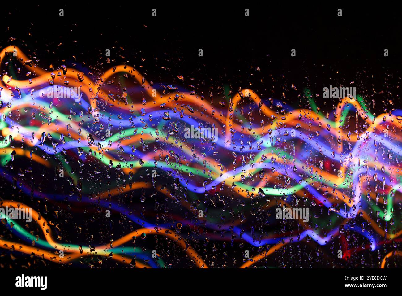 A long exposure photograph. Light painting photography - colourful ...