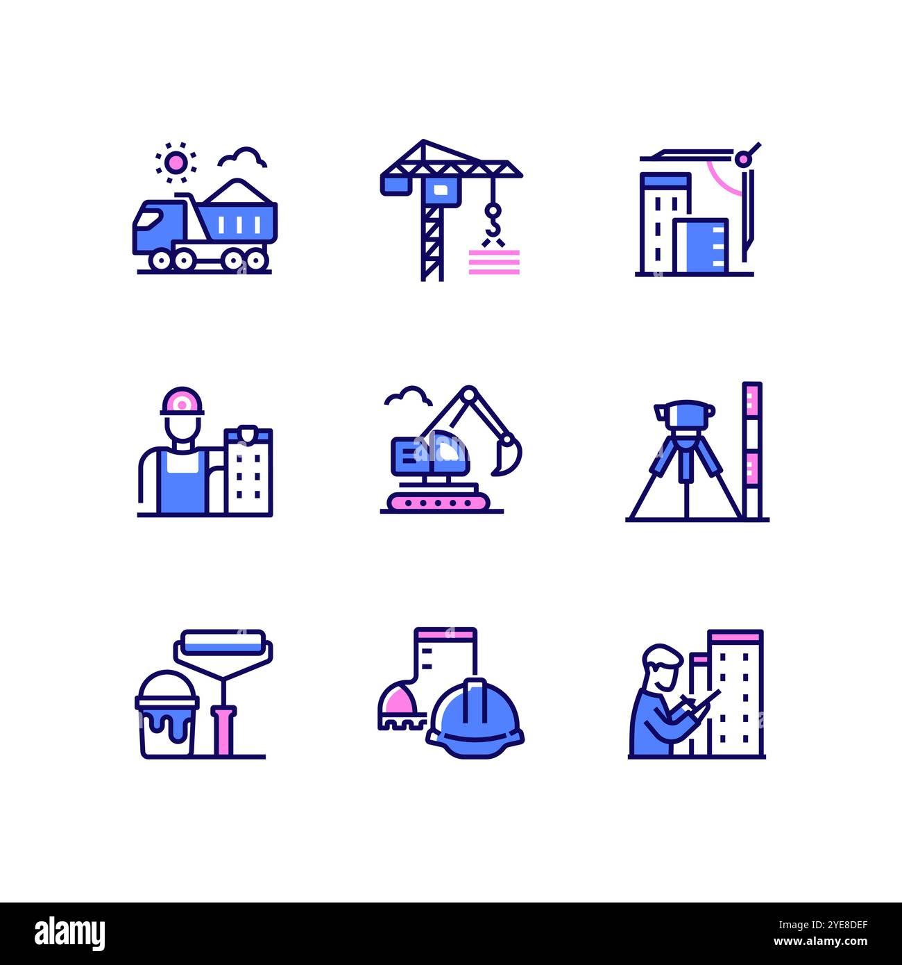 Construction worker outfit Stock Vector Images - Alamy