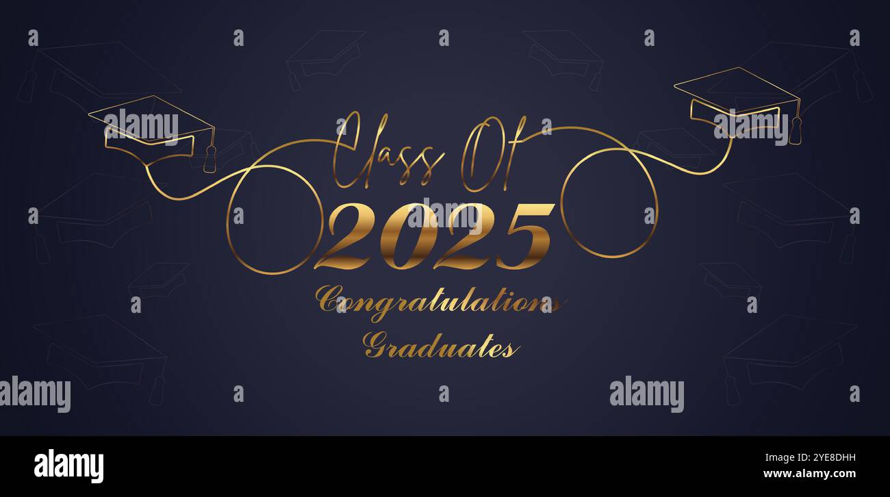 Class of 2025 Congratulations Graduates. Academic Diploma Graduation ...
