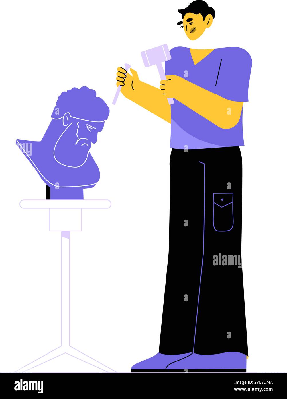 Male bust Stock Vector Images - Alamy