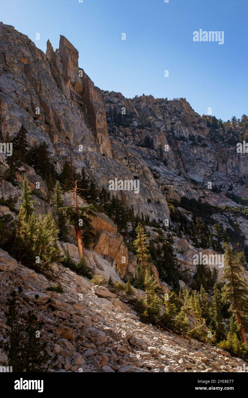 Hiking and backpacking in Yosemite National Park in California Stock ...