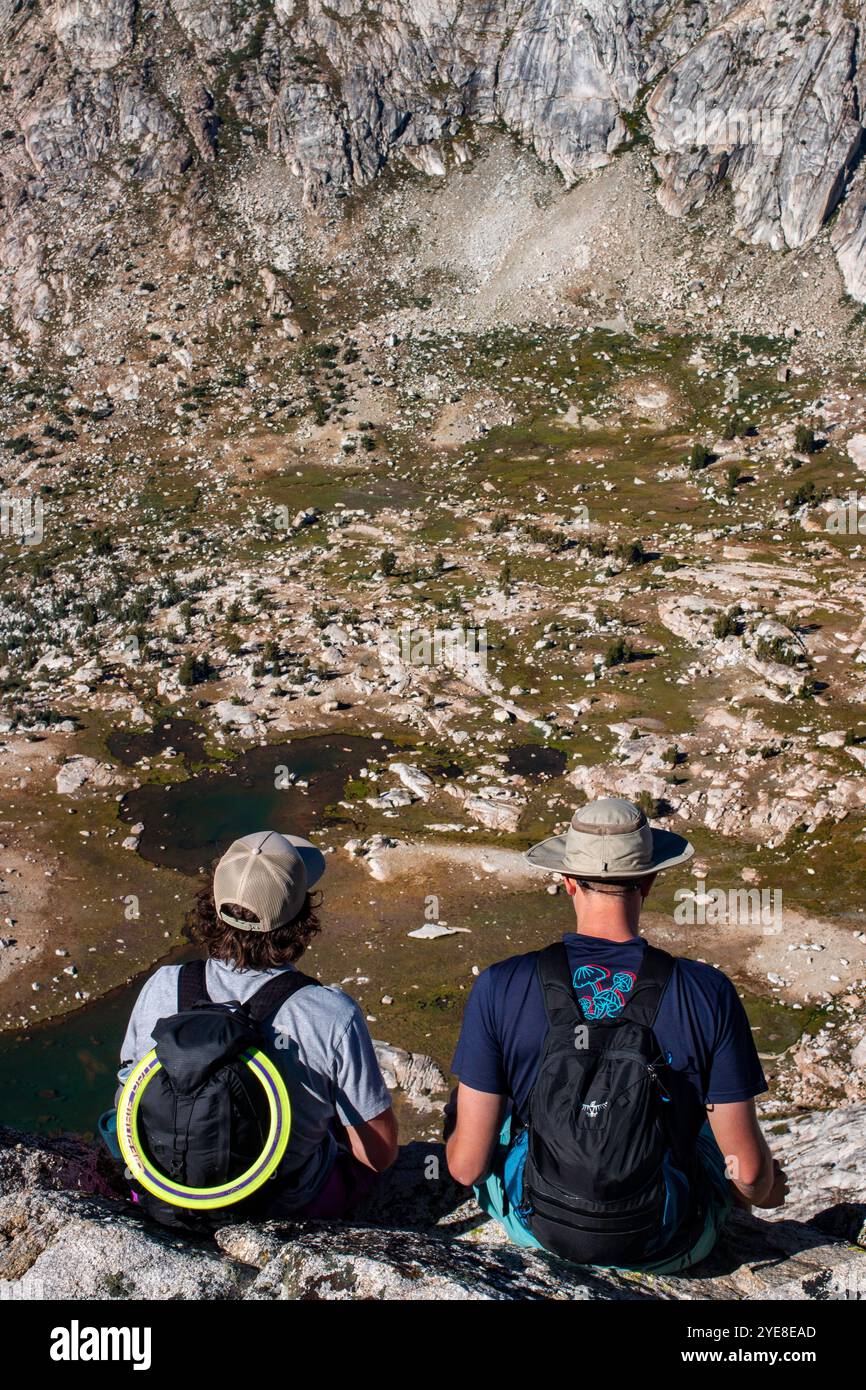 Hiking and backpacking in Yosemite National Park in California Stock ...