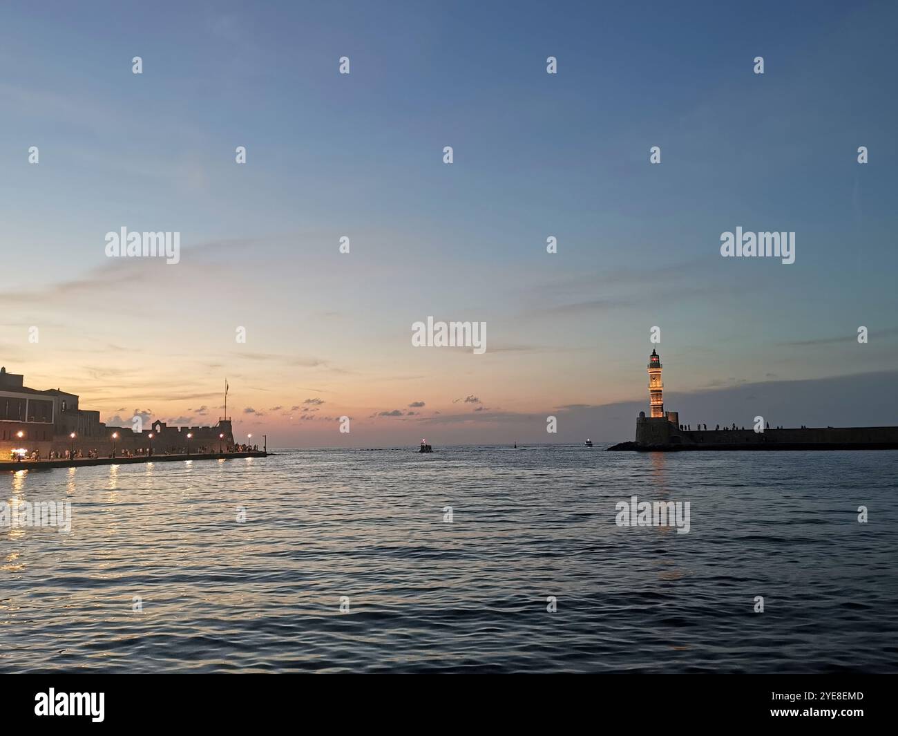 Chania, Greece. 03rd Sep, 2024. The harbor basin with the Venetian ...