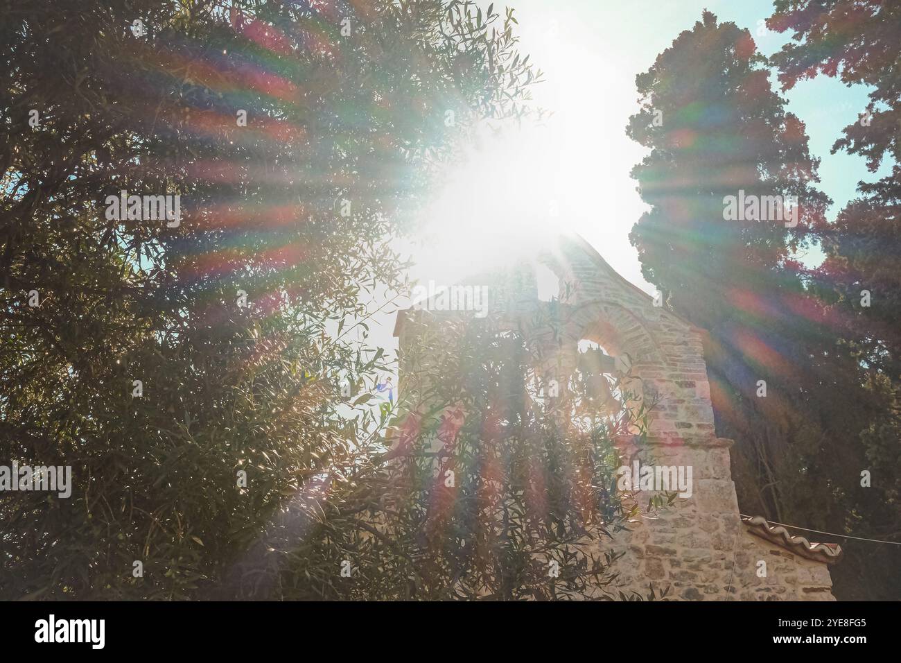 the Saint Mary's Monastery on Zvernec island in Albania. also known as ...