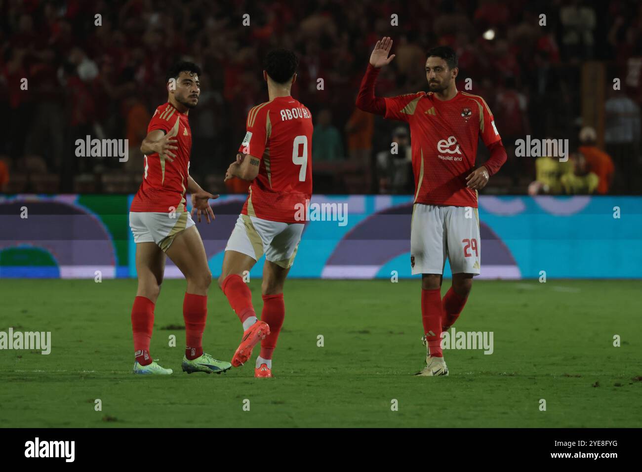 CAIRO, EGYPT - OCTOBER 29: Taher Mohamed of Al Ahly SC during the match ...