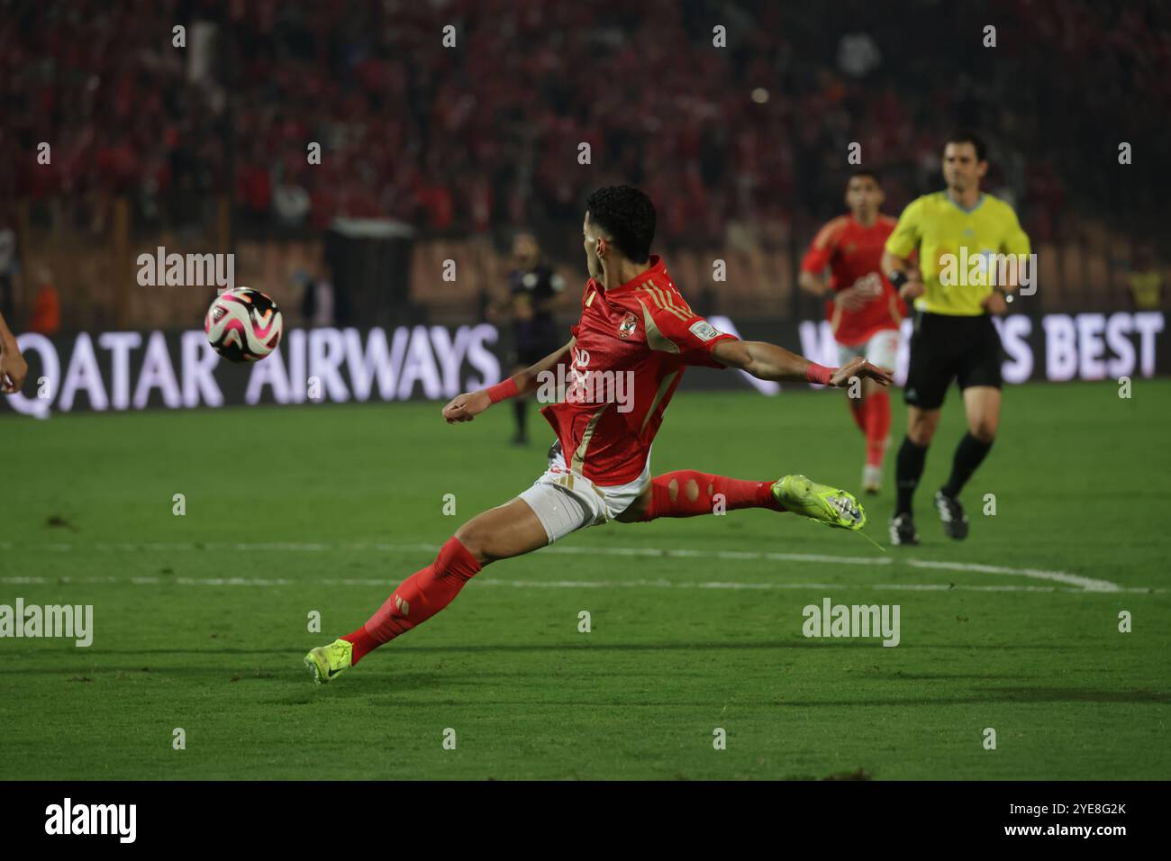 CAIRO, EGYPT - OCTOBER 29: Emam Ashour of Al Ahly SC goal during the ...