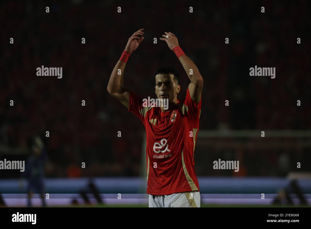 CAIRO, EGYPT - OCTOBER 29: Emam Ashour of Al Ahly SC during the match ...