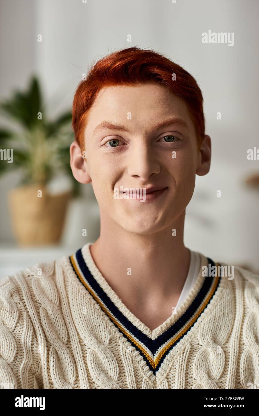 Young man beams joy hi-res stock photography and images - Alamy