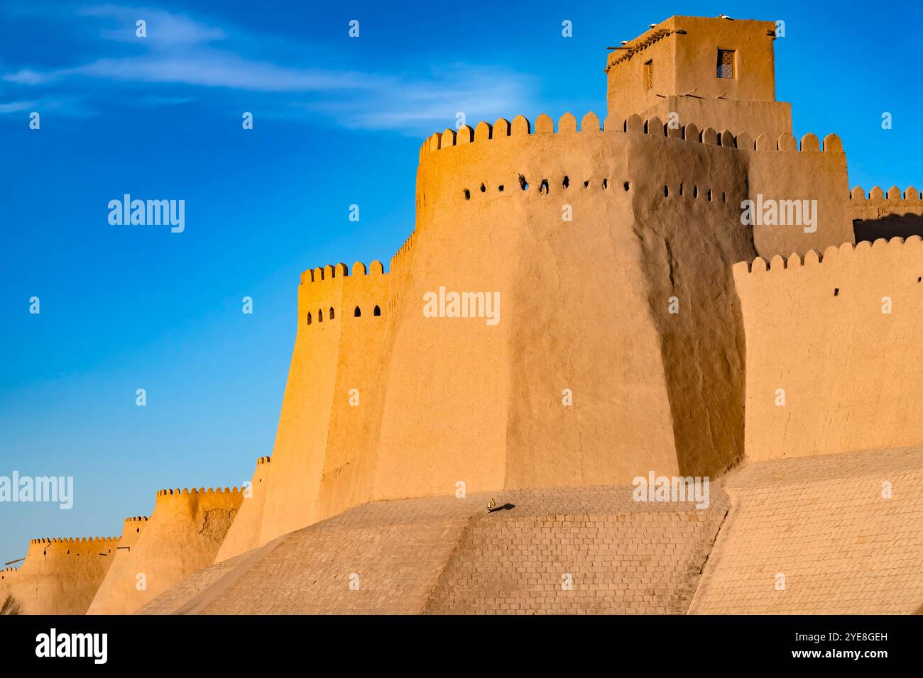 The tower of Ak Sheikh Bobo is the highest point of Konya Ark citadel ...