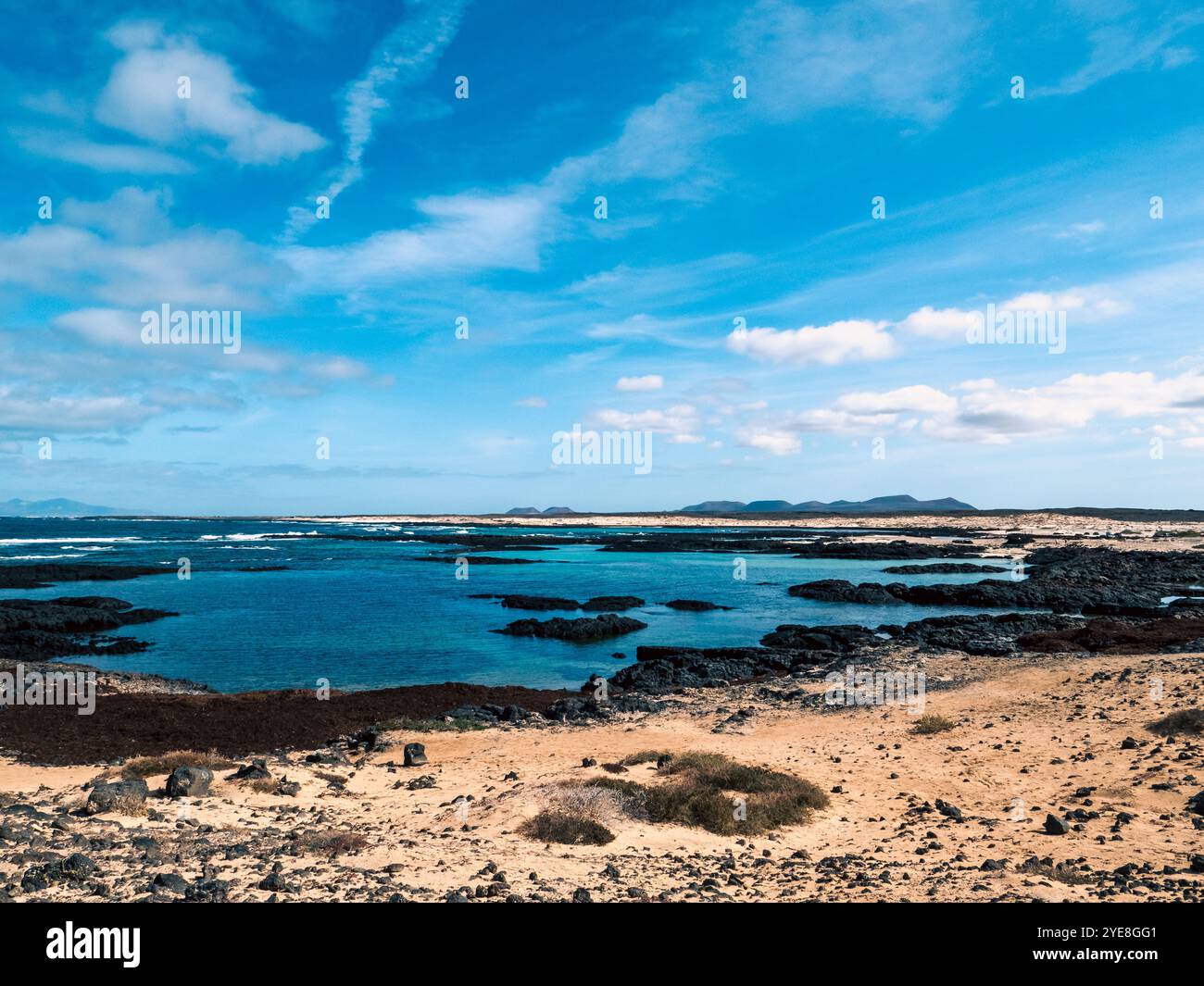 The lagoons and natural beaches of playa de Los Charcos in northern ...
