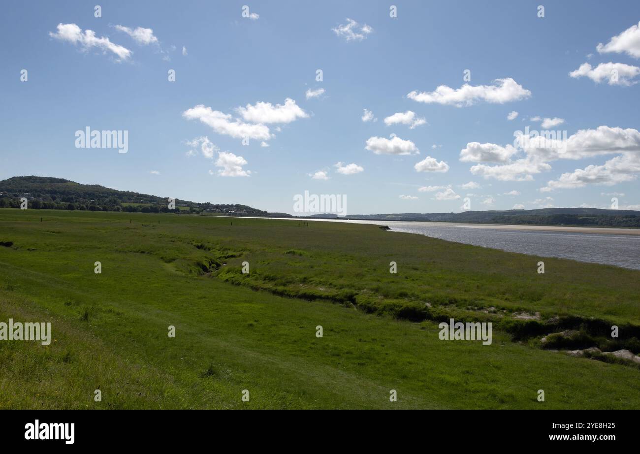 The River Kent Estuary a view from Carr Bank near Arnside Westmorland ...
