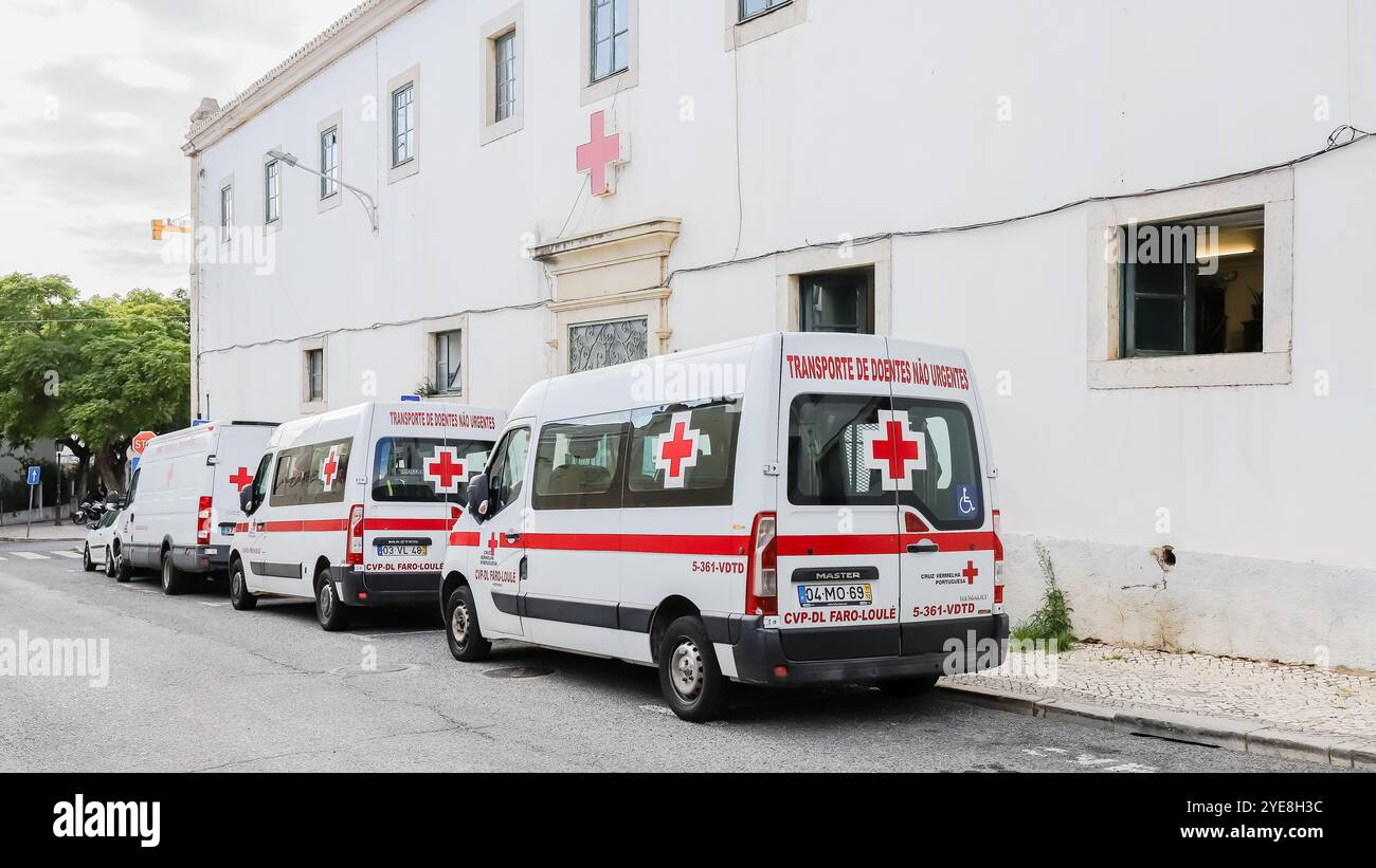 Faro, Portugal - October 18, 2024: Ambulance operated on the street of ...