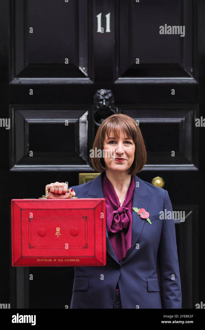 London, UK. 30th Oct, 2024. Rachel Reeves, Chancellor of the Exchequer ...