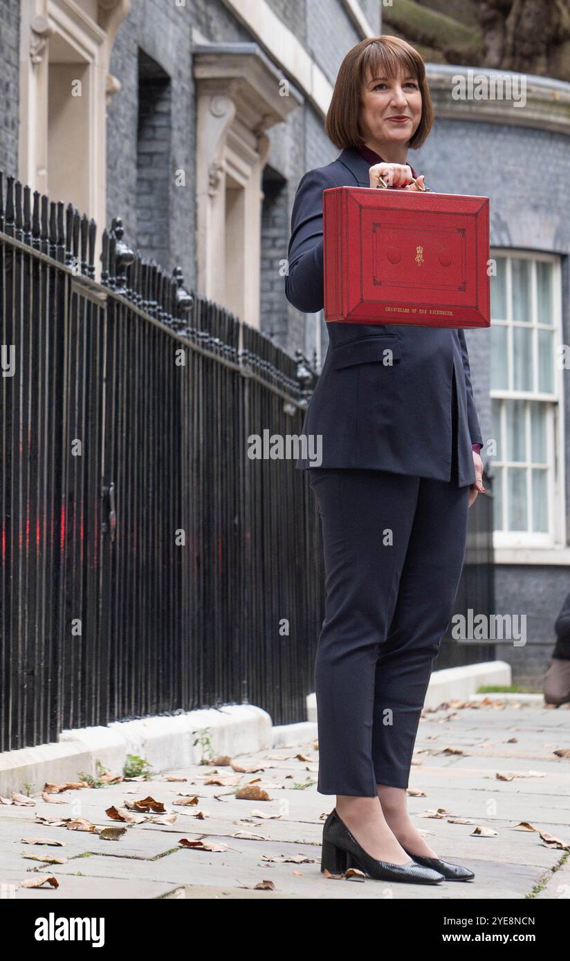 Chancellor of the Exchequer Rachel Reeves poses for photographs as she ...