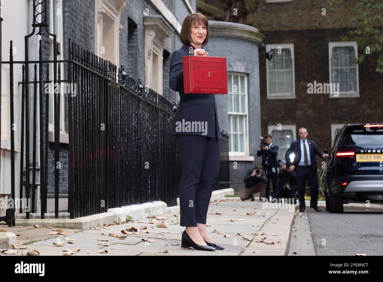 Chancellor of the Exchequer Rachel Reeves poses for photographs as she ...
