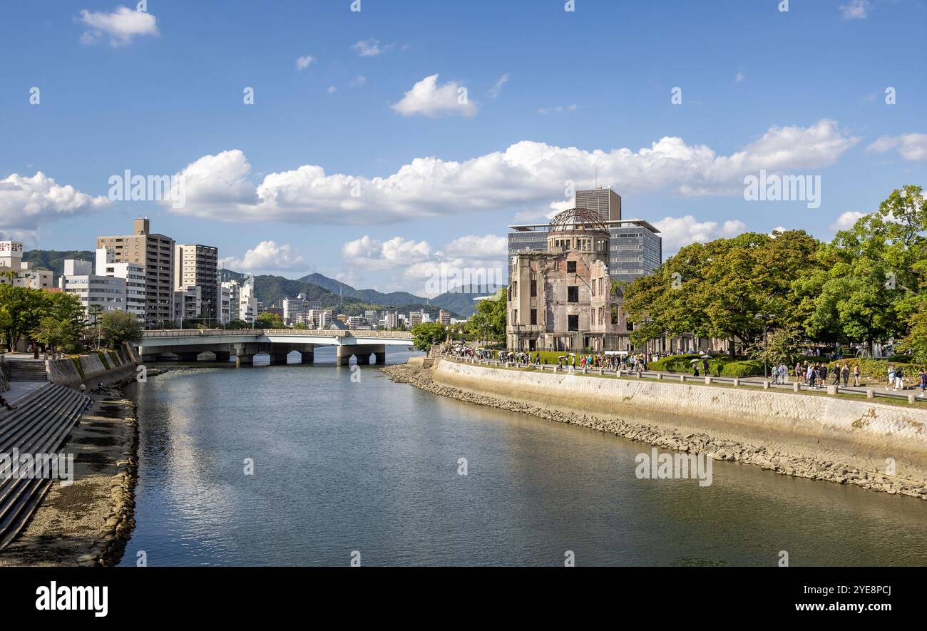 The Atomic Bomb Dome - Hiroshima Peace Memorial - from the Motoyashu ...