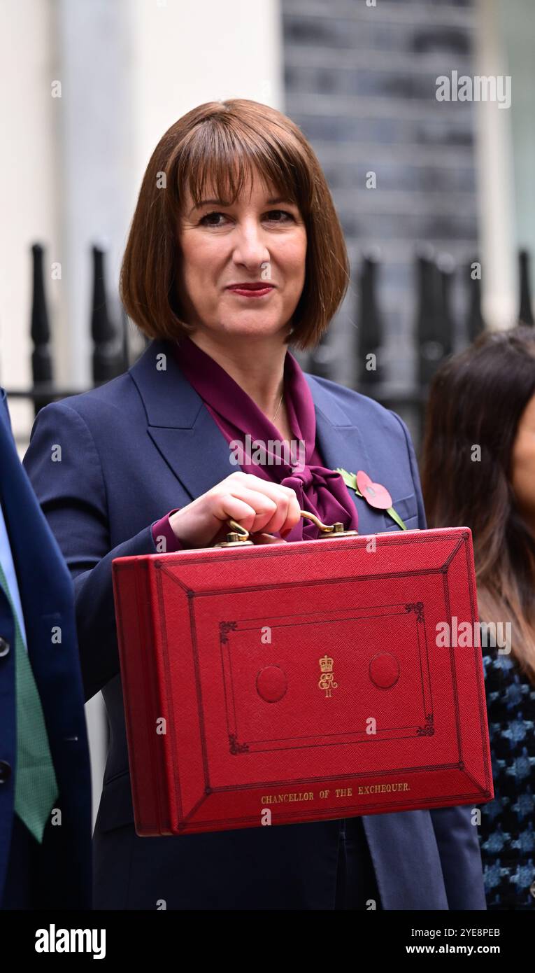 Downing Street, London, UK. 30th Oct, 2024. Chancellor of the Exchequer ...