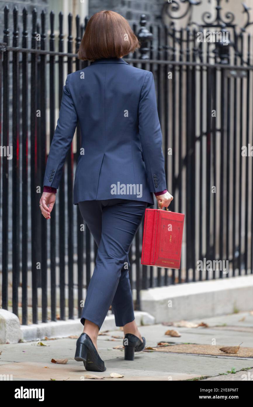 Downing Street, London, UK. 30th Oct, 2024. Chancellor of the Exchequer ...