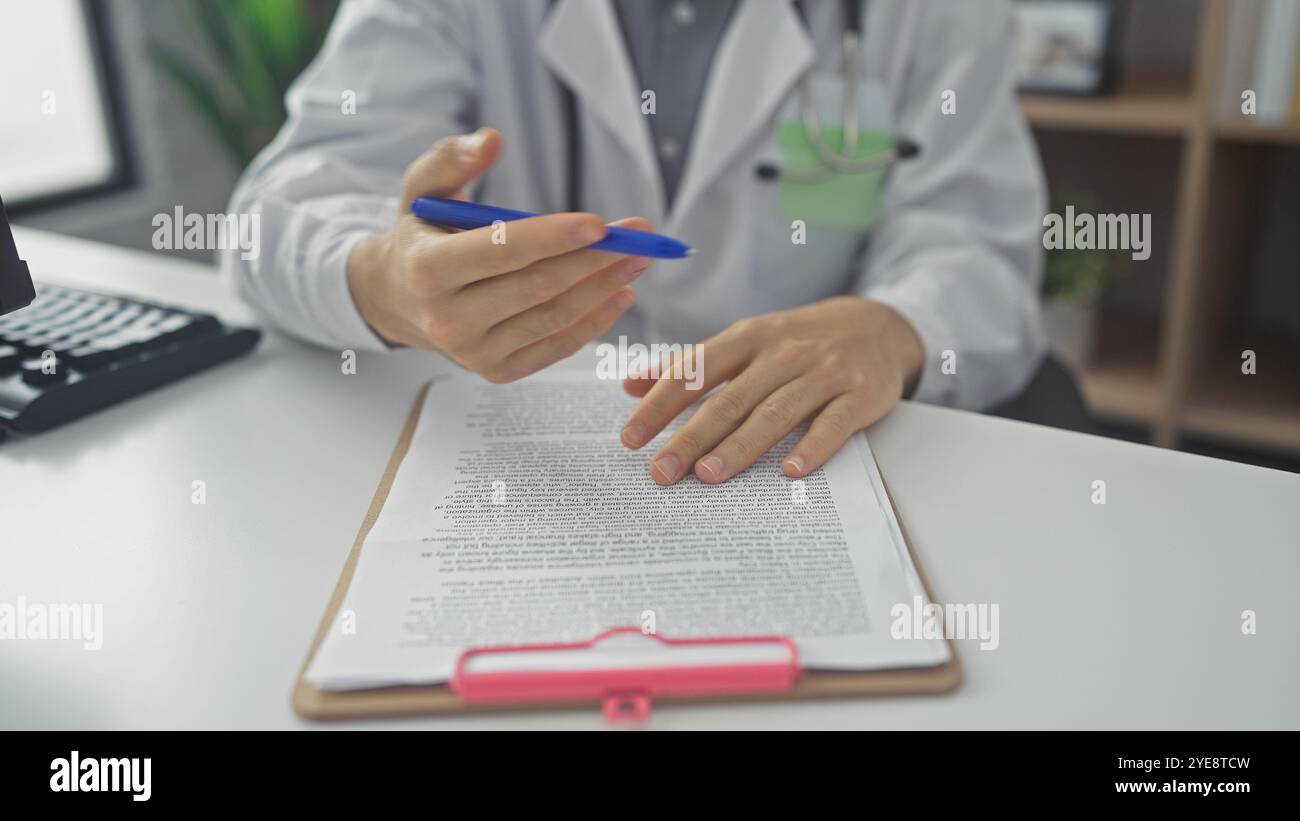 Office worker man reviews document hi-res stock photography and images ...