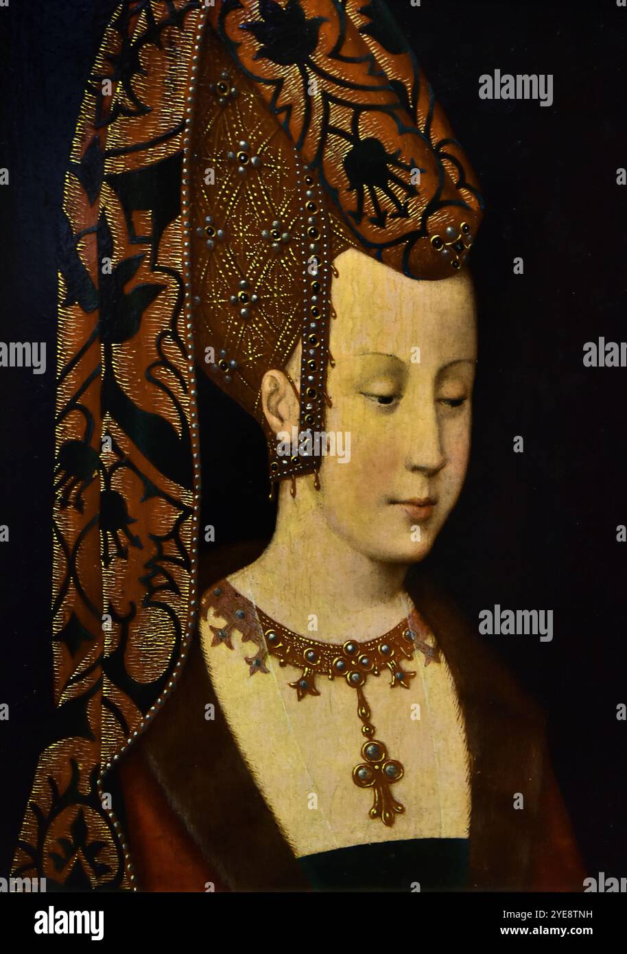 Portrait of Isabella of Portugal, wife of Philip the Good 15th Century ...