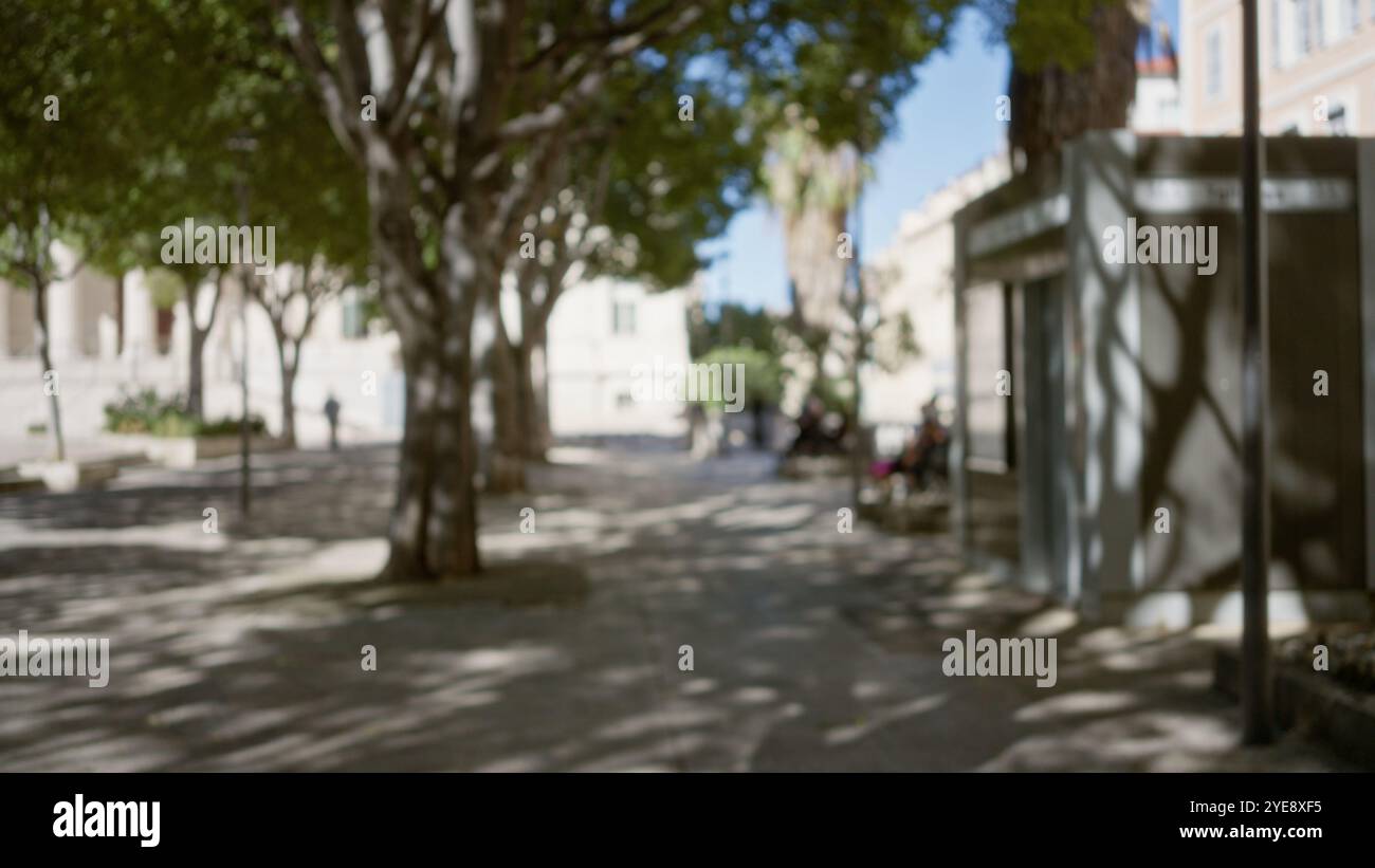 Blurred view marseilles street scene hi-res stock photography and ...