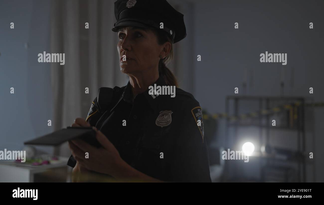 Mature woman investigates police hi-res stock photography and images ...