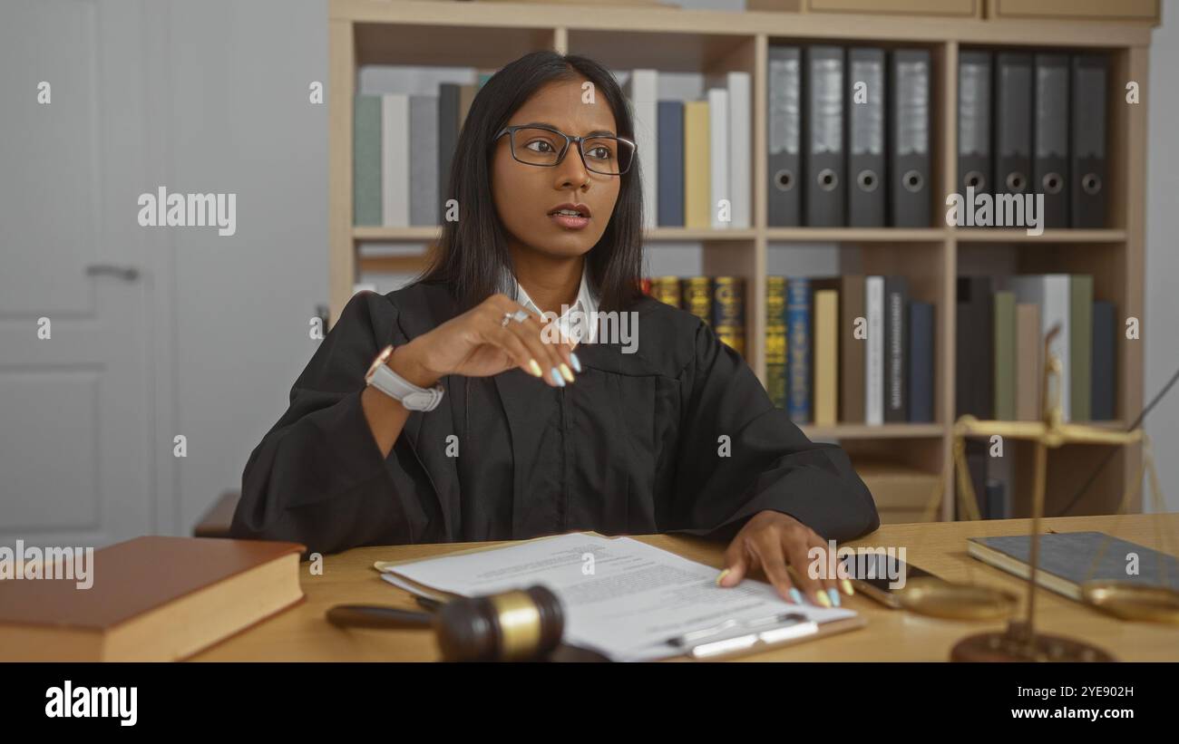 Serious woman wearing legal robe hi-res stock photography and images - Alamy