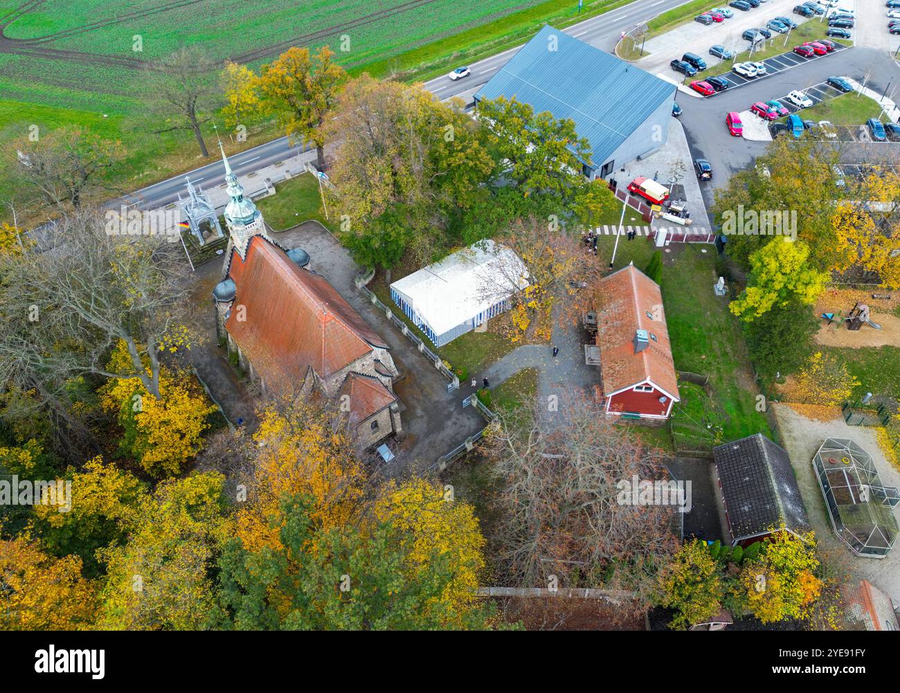 30 October 2024, Saxony-Anhalt, Lützen: View of the new "Lützen 1632 ...