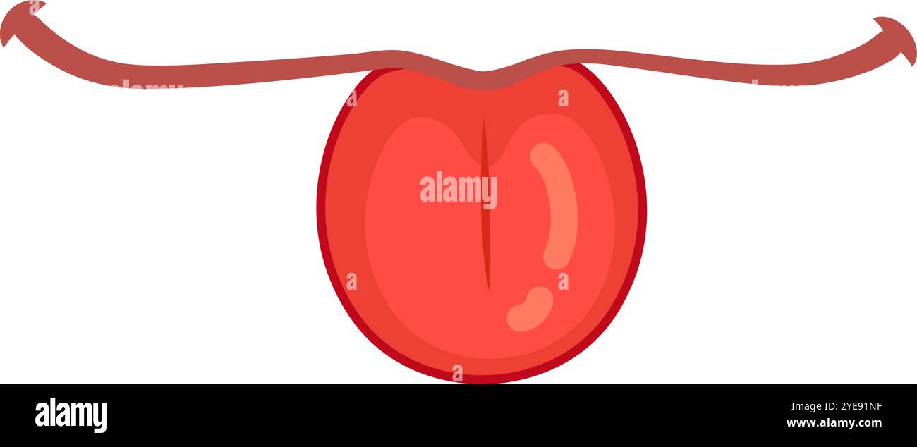 Red cartoon tongue eagerly licking lips in anticipation of a delicious ...