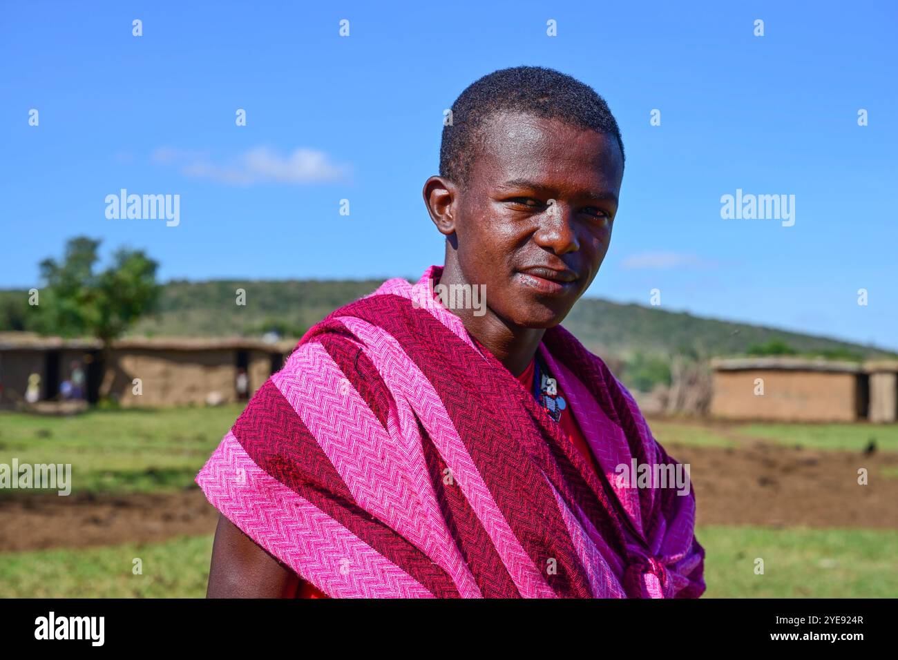 MAASAI MARA NATIONAL RESERVE, KENYA, AFRICA - NOVEMBER 11, 2022: Maasai ...