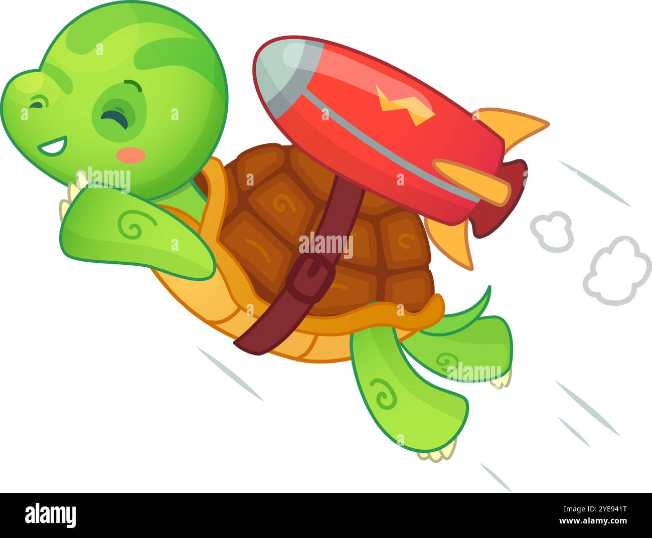 Flying turtle cartoon illustration hi-res stock photography and images ...