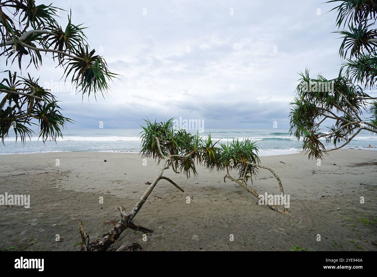 Pantai Mandiri Beach, Krui, Lampung, Sumatera, Indonesia Stock Photo ...