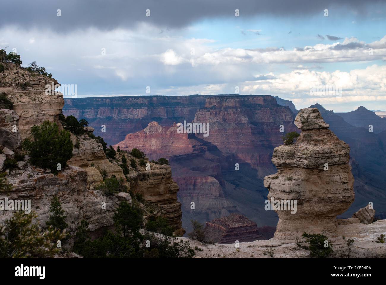 Hills, cliffs, boulders, valleys and a rock formation that resembles ...