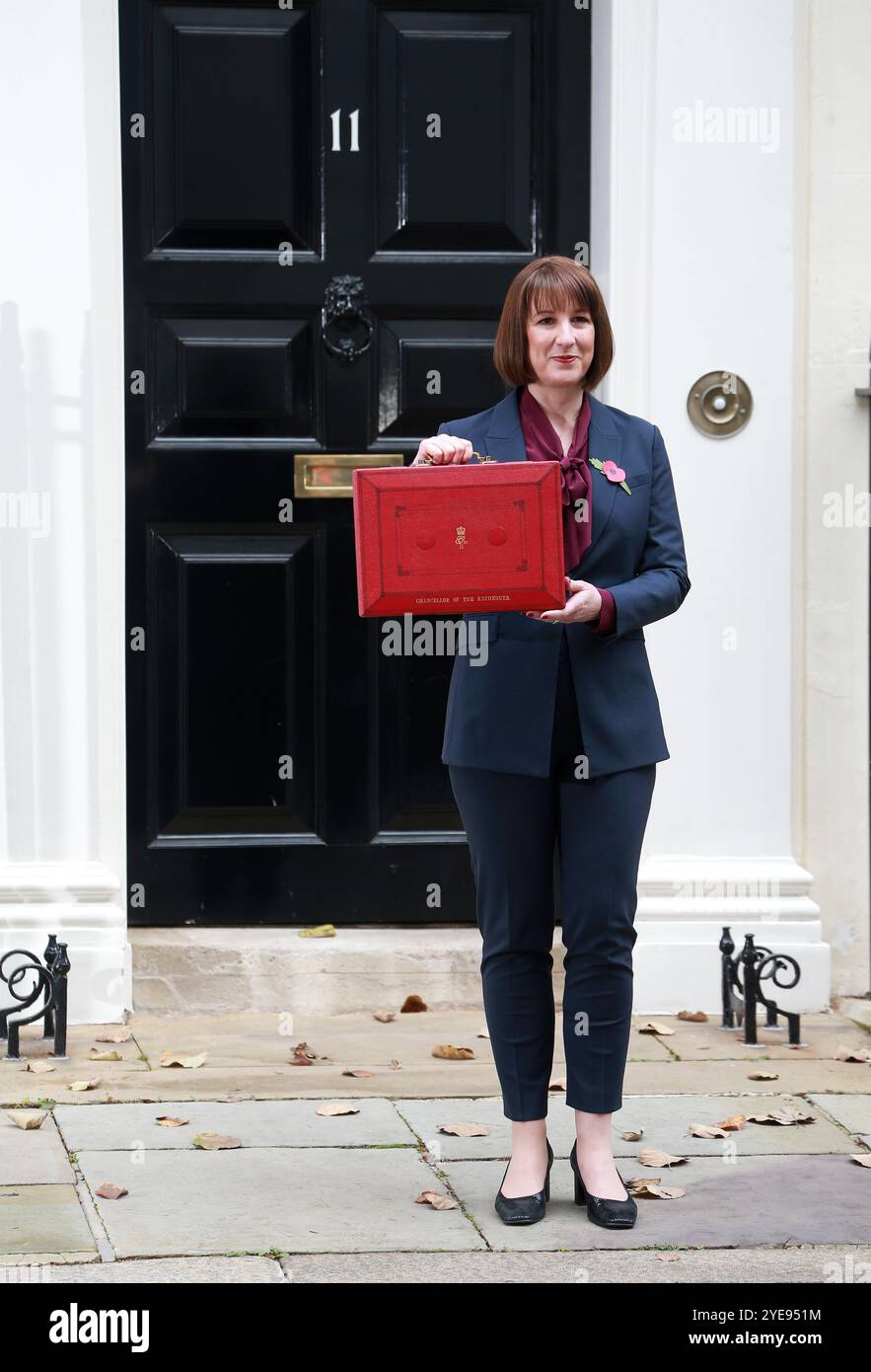 Rachel Reeves, UK chancellor of the exchequer poses for photos outside ...