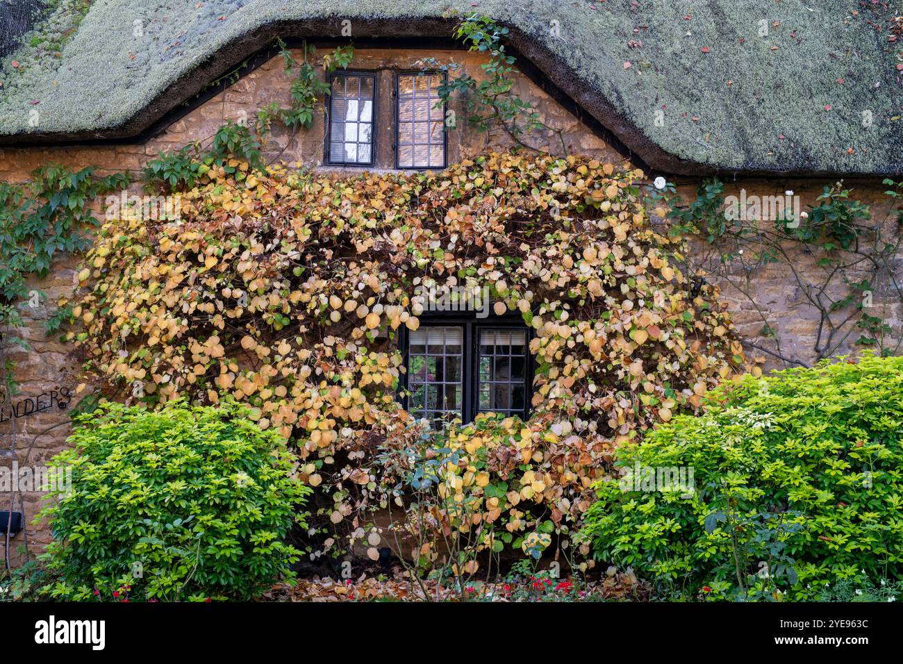 British thatched cottage autumn hi-res stock photography and images - Alamy