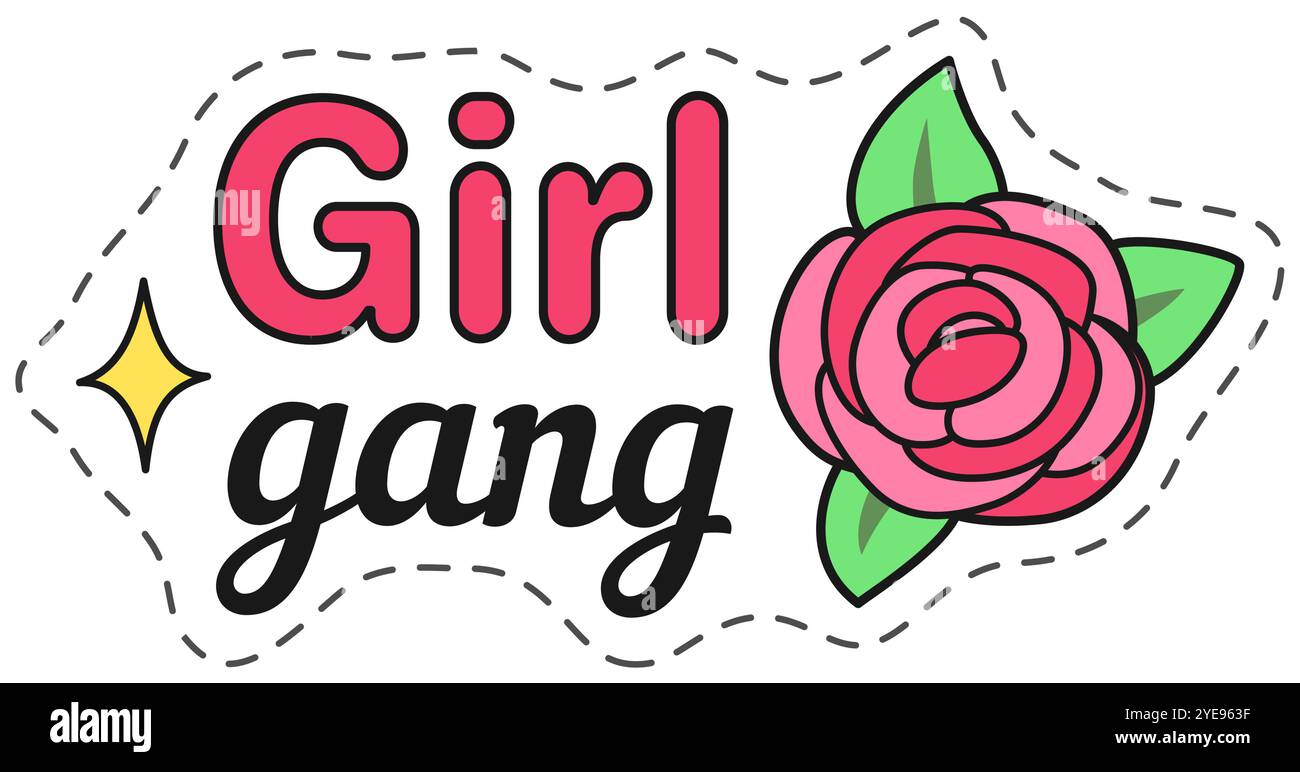 Embrace girl power with trendy girl gang design featuring bold ...