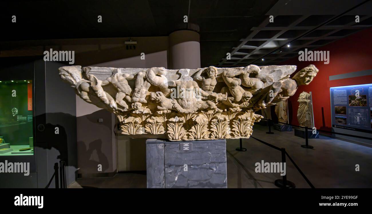 Aydin, Turkey. Aydin Archaeological Museum. The Museum contains statues ...