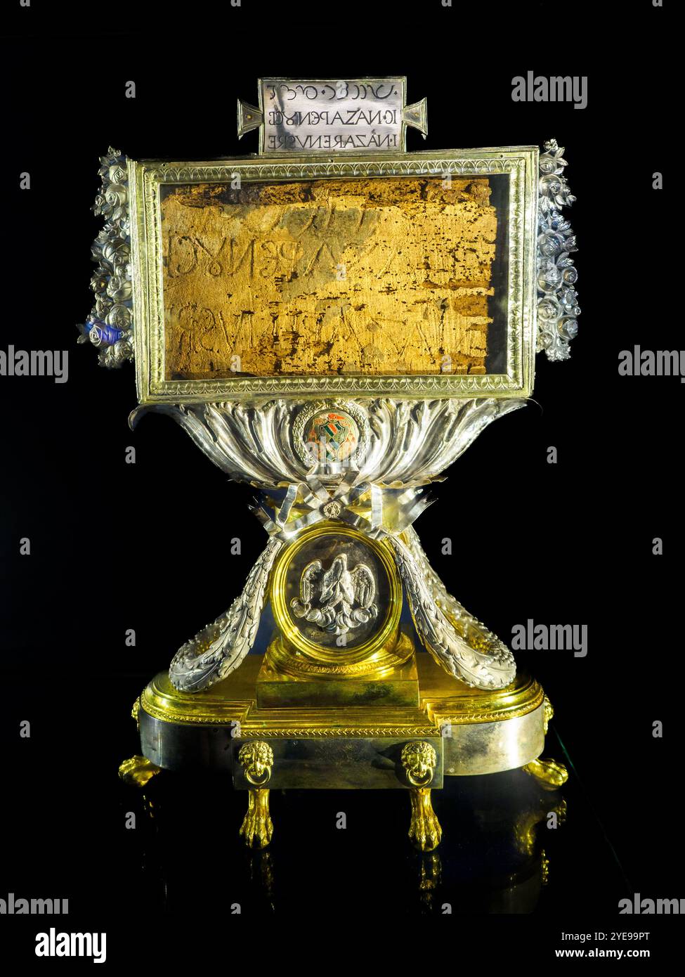 Reliquary of th Title (the wooden tablet, with Pilate's imputation ...
