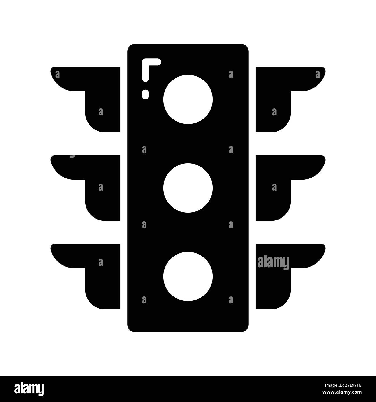 Construction site traffic light Black and White Stock Photos & Images ...