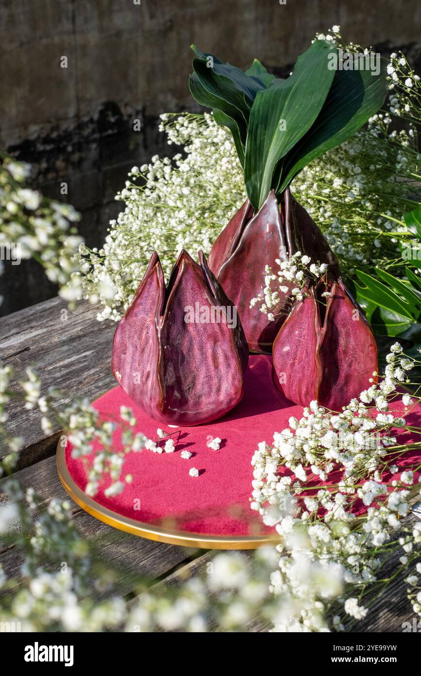 Vibrant display of exotic flowers features hi-res stock photography and ...