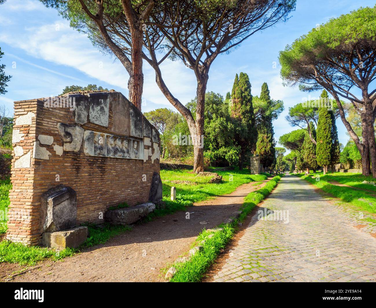 Tomb of Hilarus Fuscus in the ancient Appian way built by Appius ...