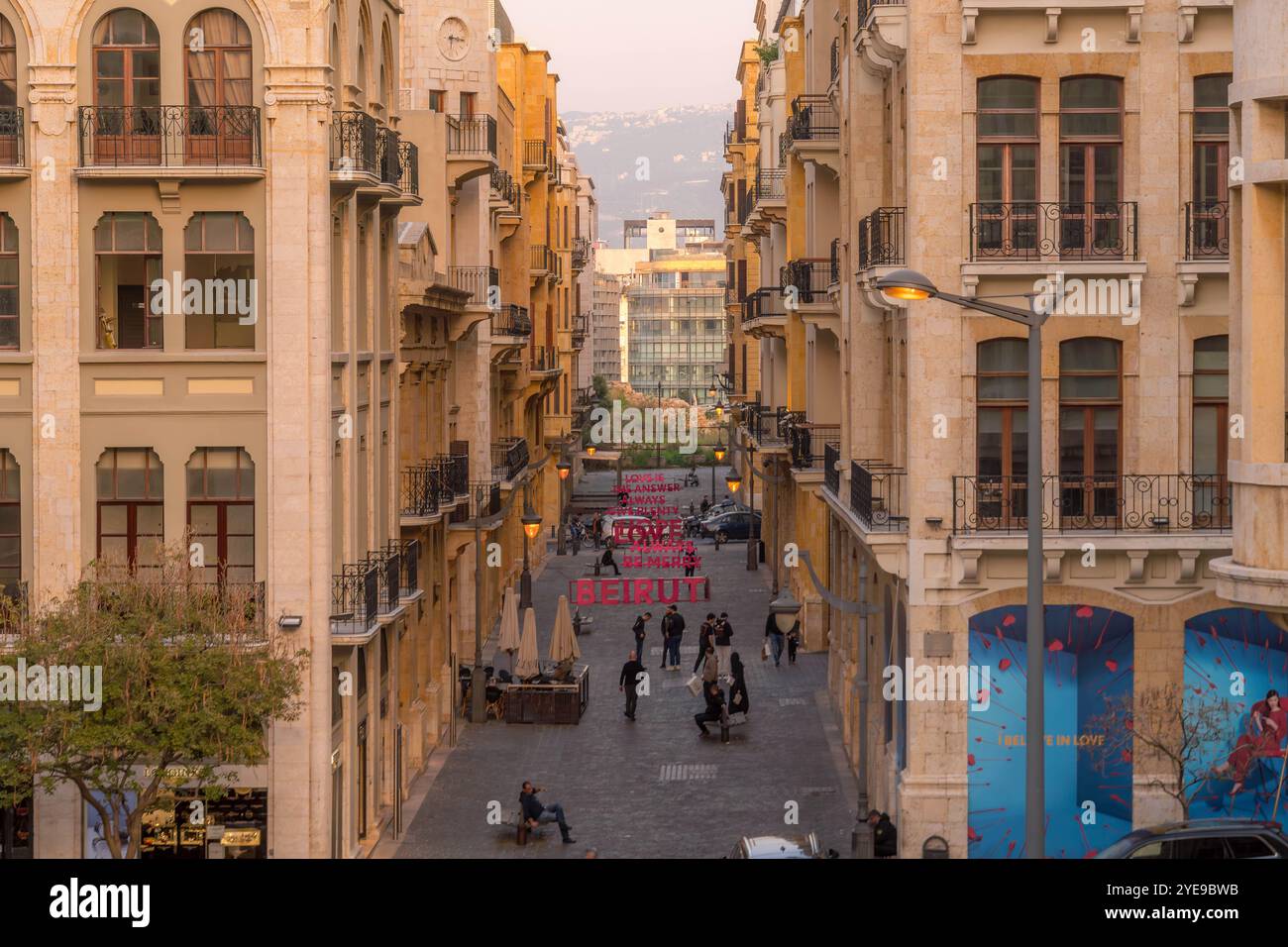The downtown Beirut, with beautiful Rue Maarad street, a central ...
