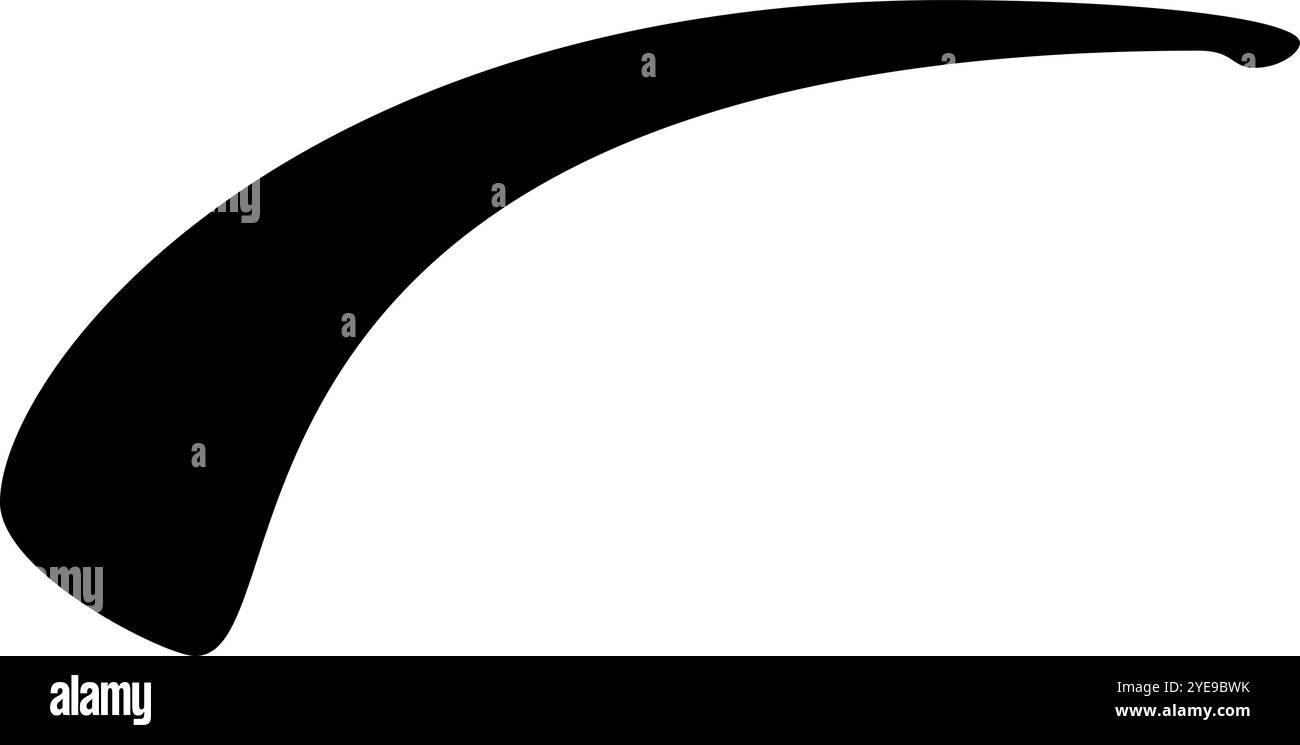 Sleek black arch on white background for modern projects Stock Vector ...