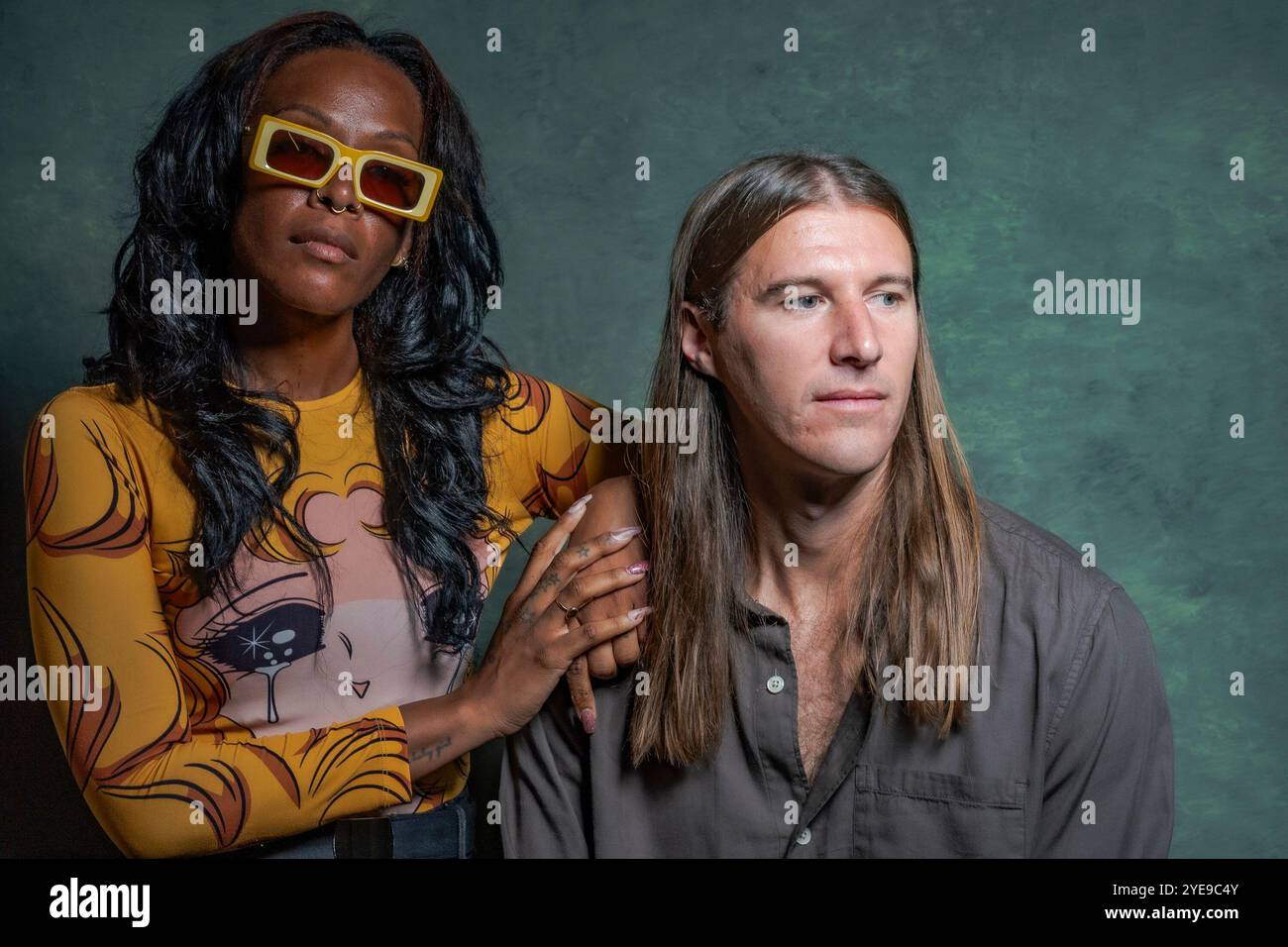 Dawn Richard, left, and Spencer Zahn pose for a portrait to promote the ...