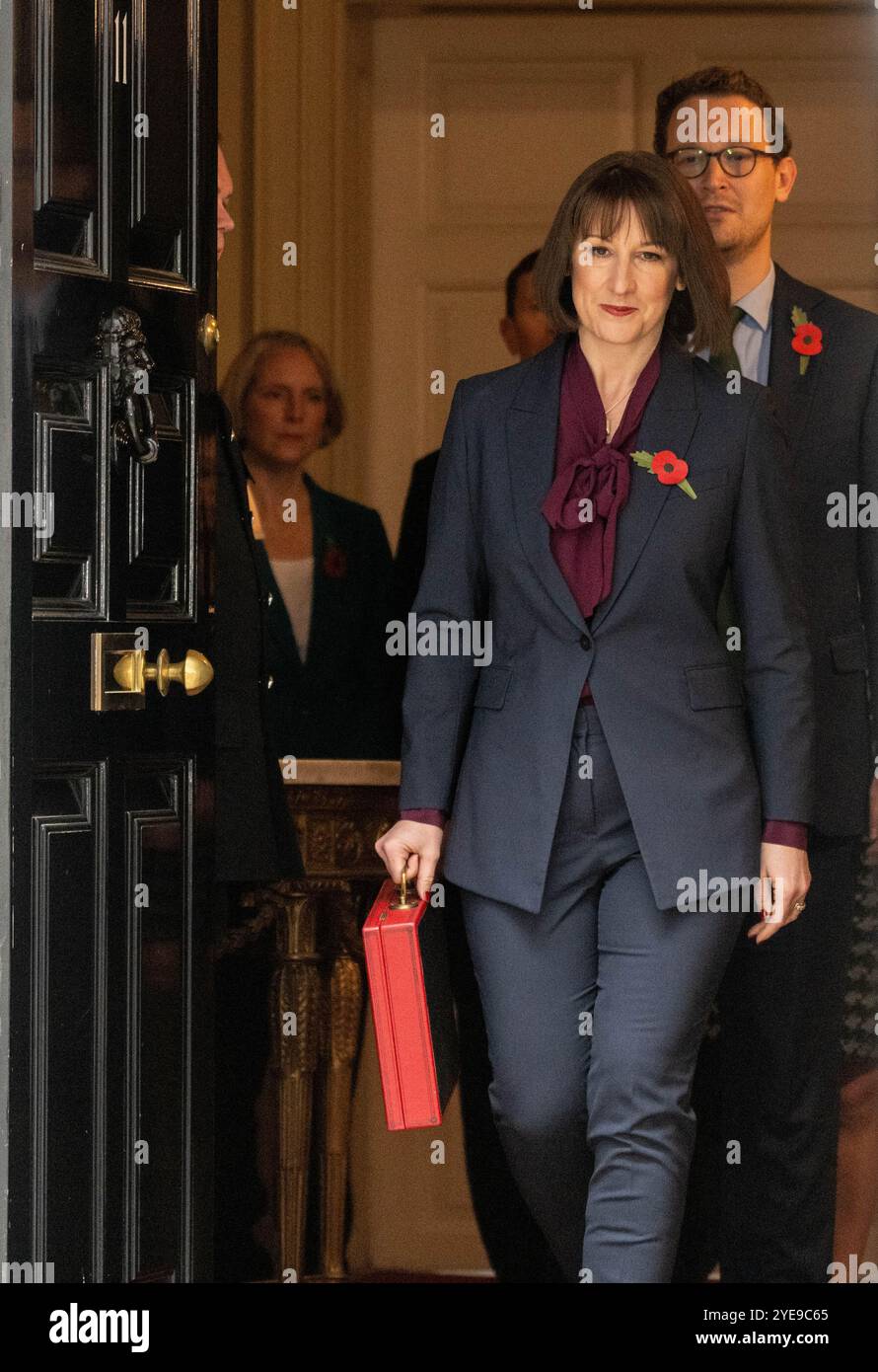 London, UK. 30th Oct, 2024. Rachel Reeves, Chancellor of the Exchequer ...