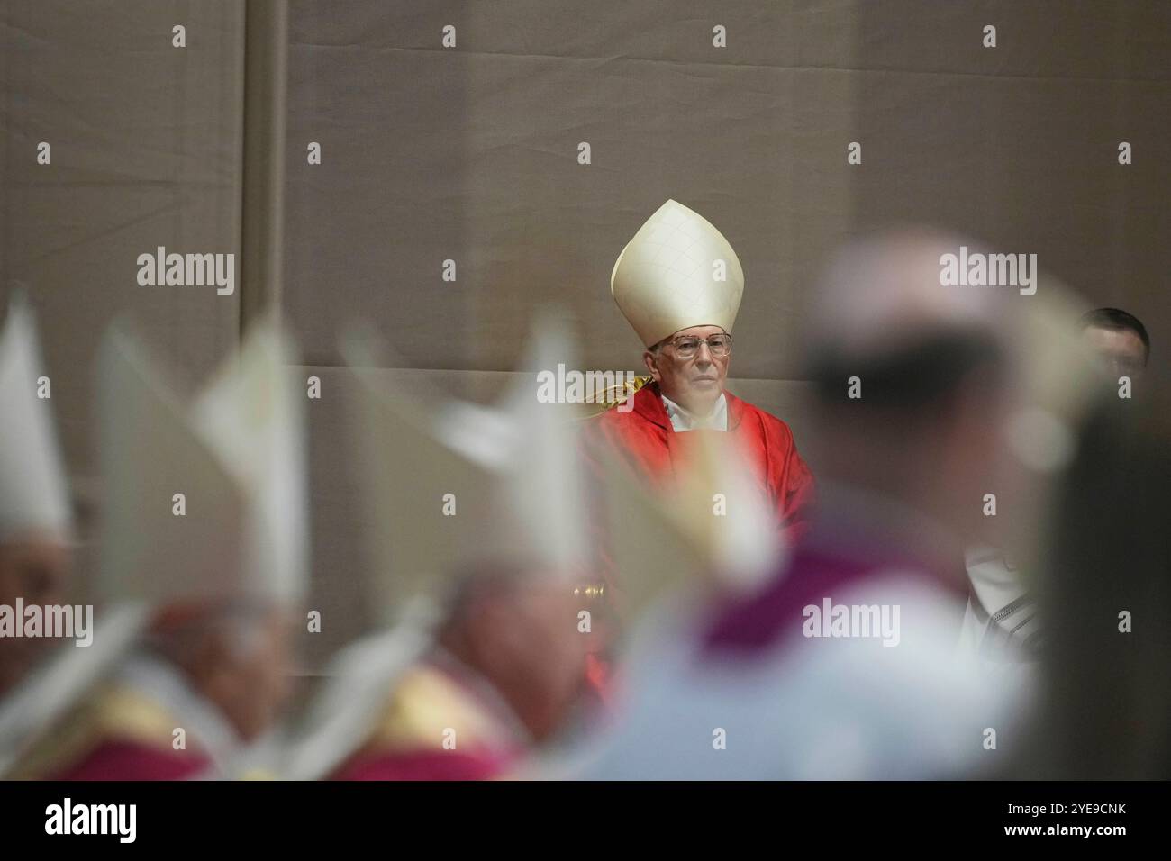 Cardinal Giovanni Battista RePope celebrates the funeral of late ...