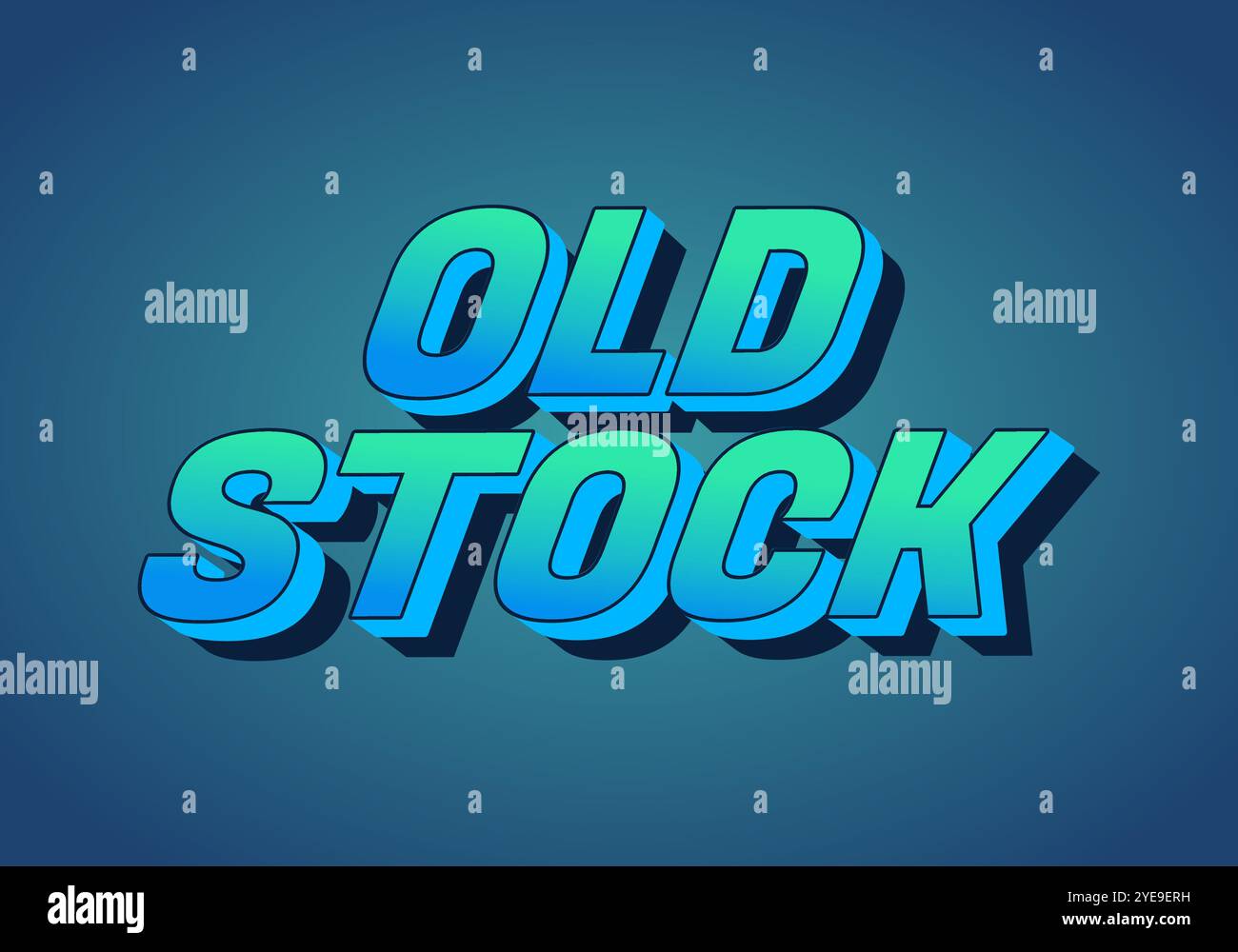 Old stock. Text effect design in 3D look with pop up colors for ...
