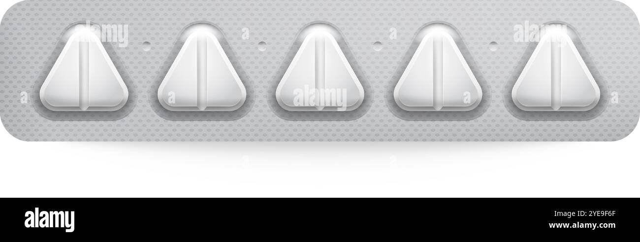 Triangular pills Stock Vector Images - Alamy