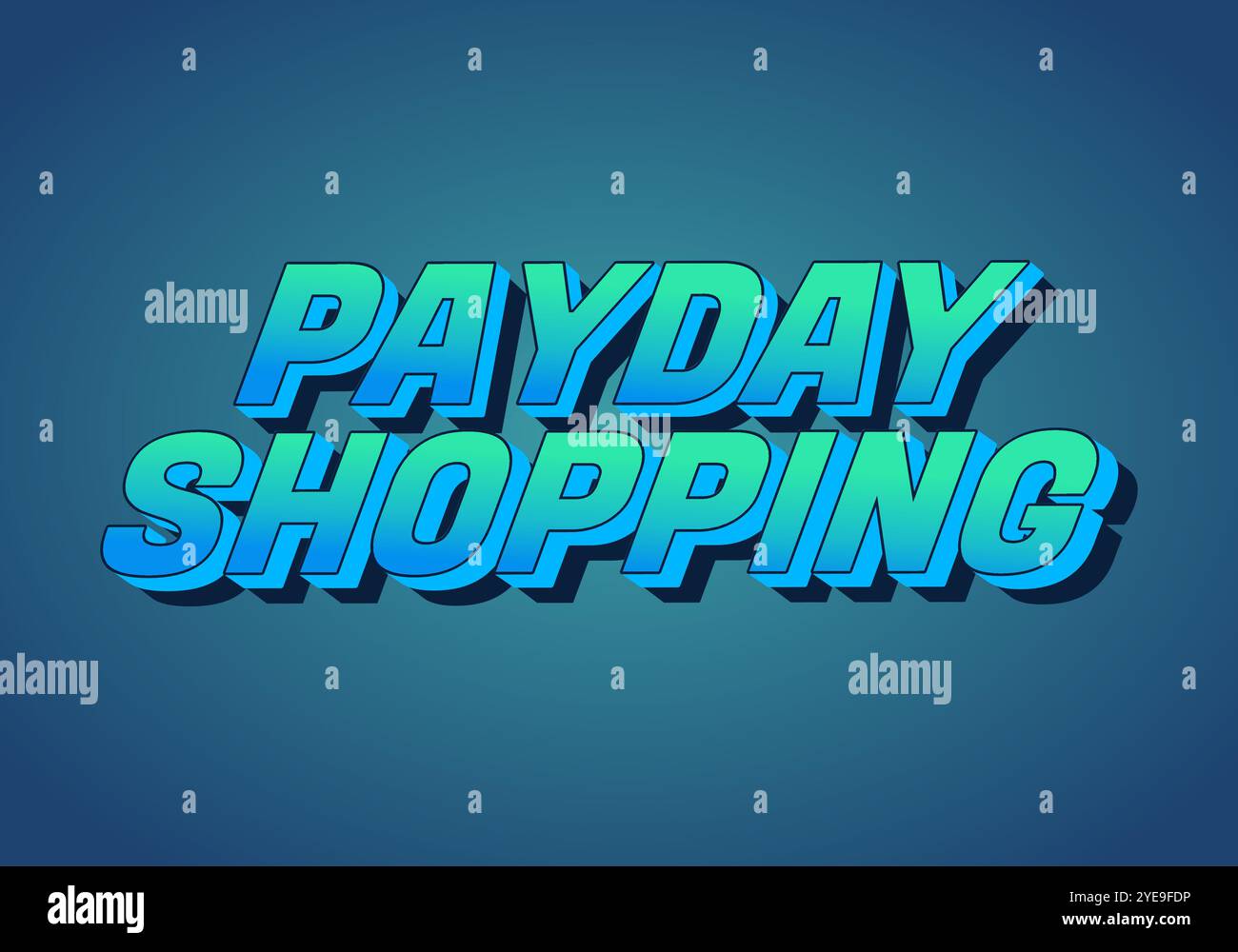 Payday shopping. text effect design in modern colors with 3D style ...