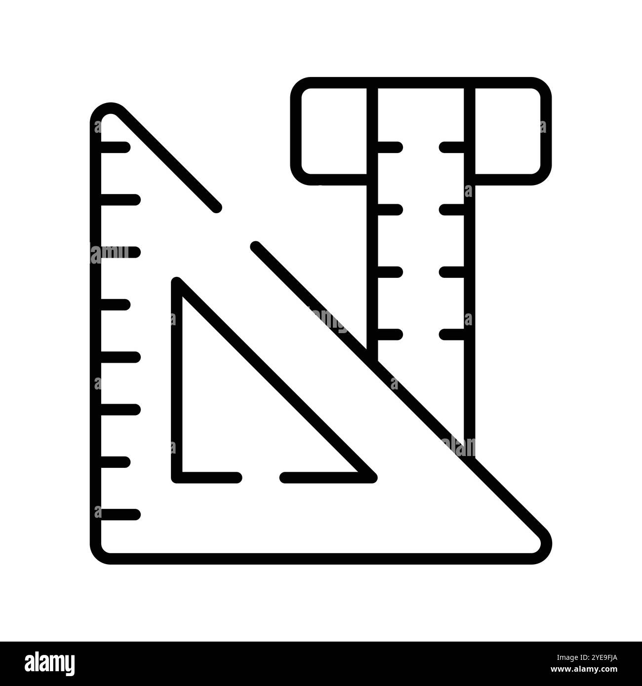 Vector measuring tools measuring tools rulers hi-res stock photography ...